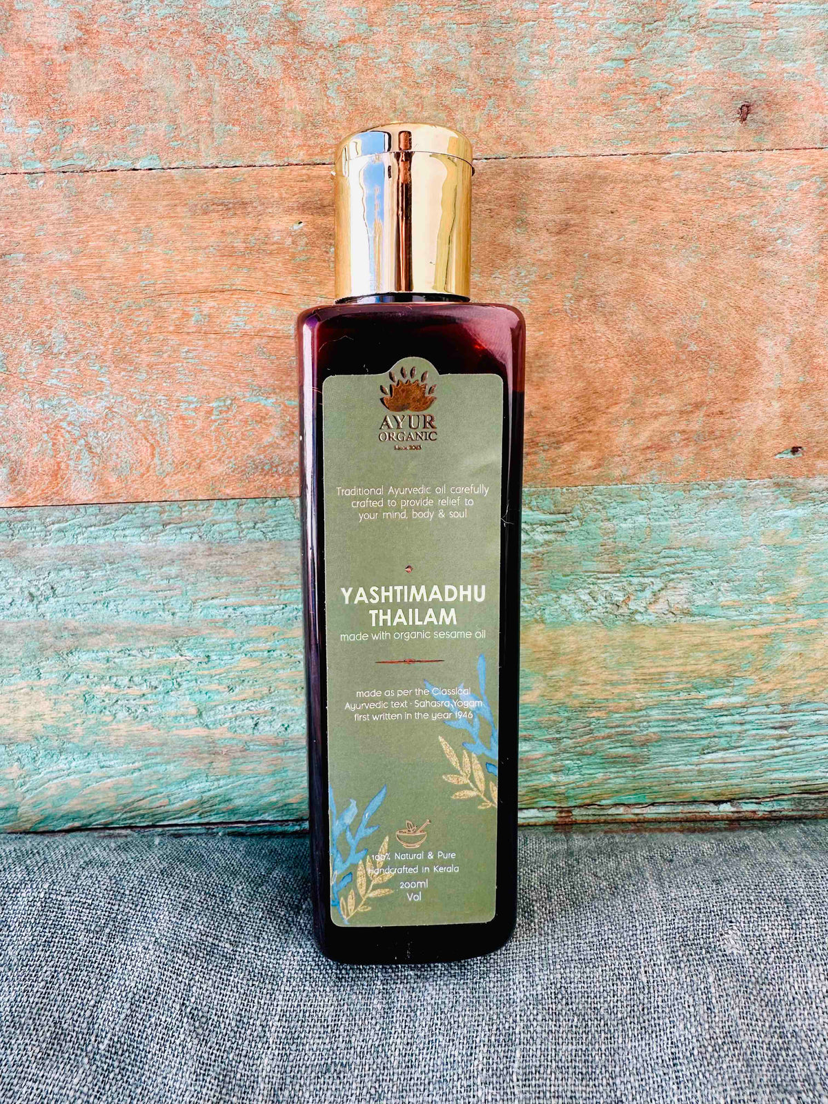 Ayur Organic Yashtimadhu Thailam - Lakshmi Ayurveda