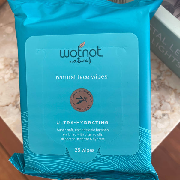 Natural Face Wipes - 25 Wipes - Lakshmi Ayurveda
